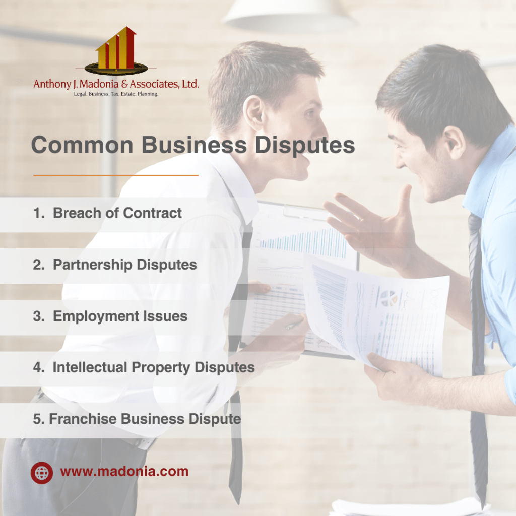 Common Business Disputes - Anthony J. Madonia & Associates, Ltd