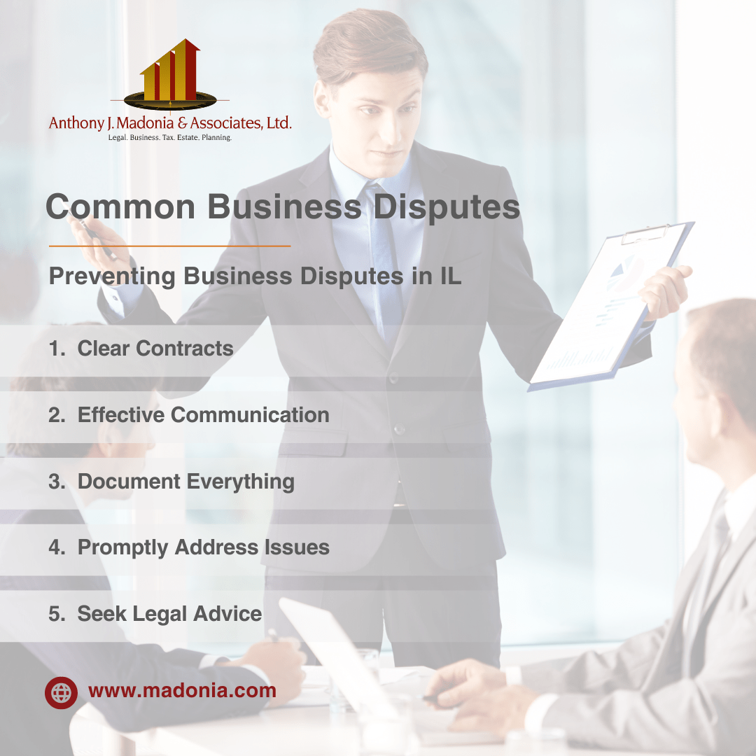 Common Business Disputes - Anthony J. Madonia & Associates, Ltd